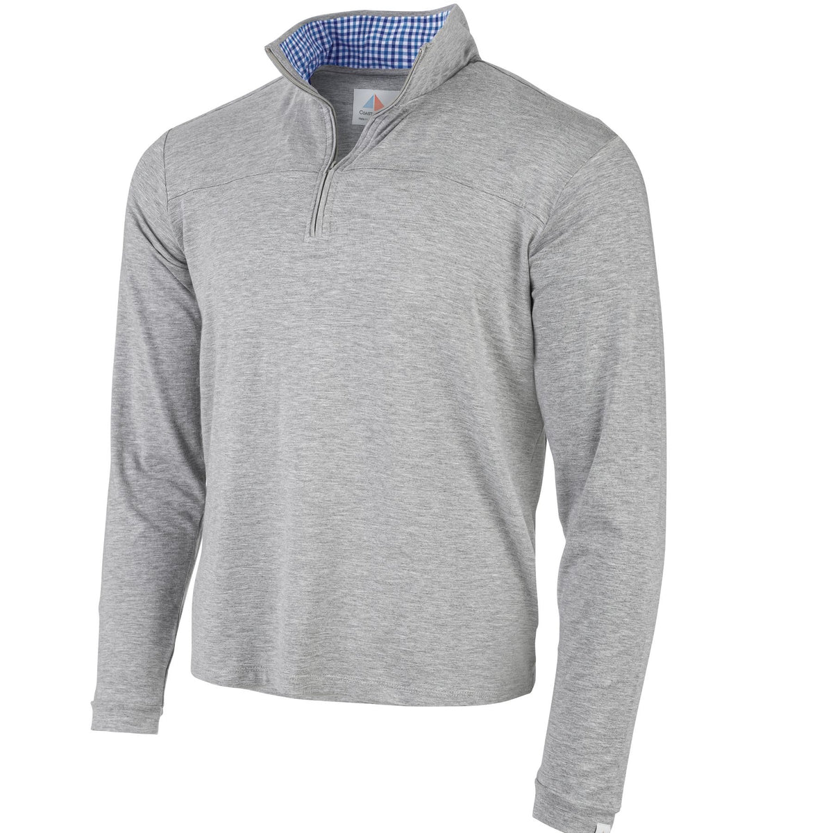 Coastal Crew | Lightweight Qzips | Nantucket Q-Zip Athletic Grey